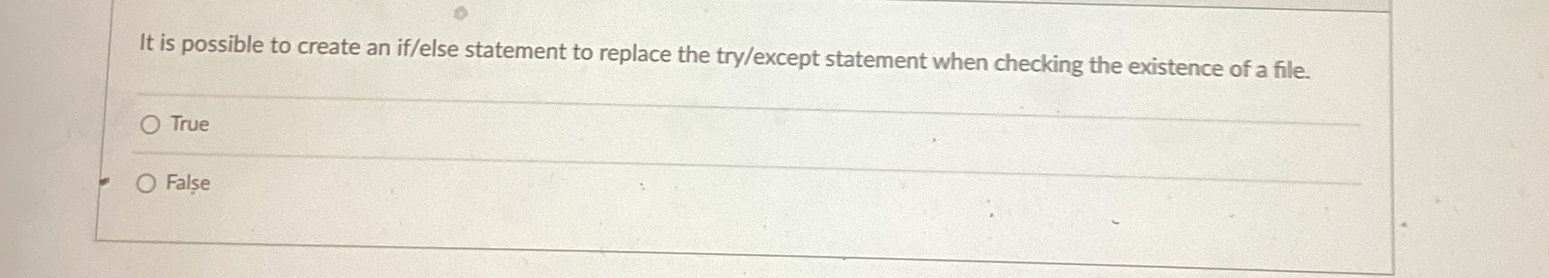 Solved It is possible to create an if/else statement to | Chegg.com