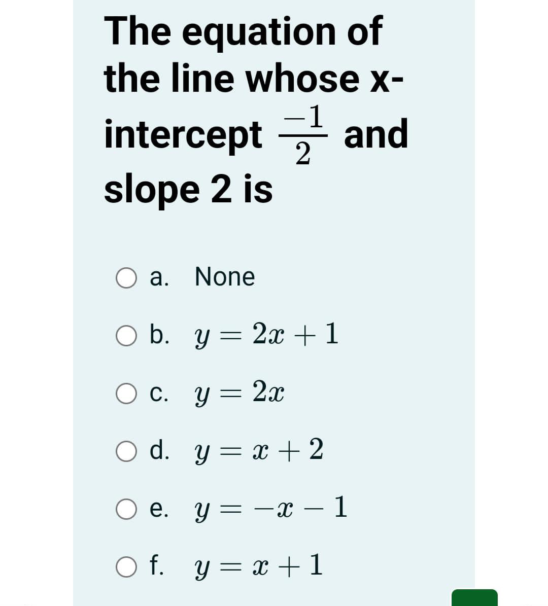 Solved The equation of the line whose x ﻿intercept -12 ﻿and | Chegg.com
