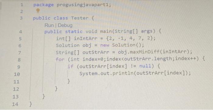 Solved Write a Java program that accepts the above inlntArr | Chegg.com