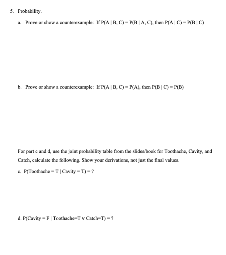 Solved Probability.a. ﻿Prove or show a counterexample: If | Chegg.com