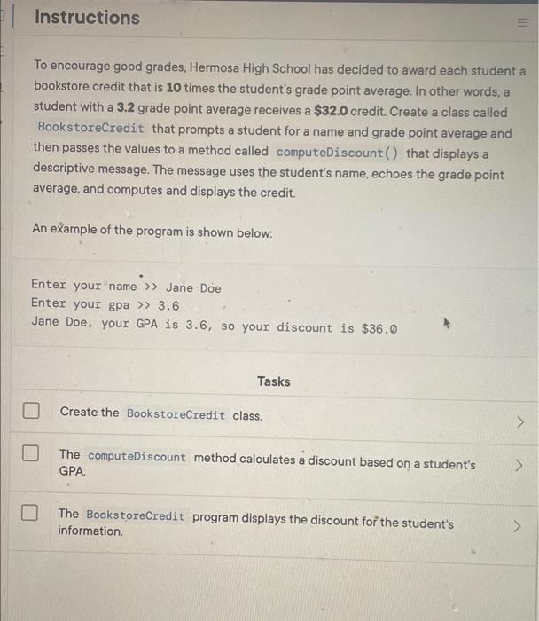 Solved To encourage good grades, Hermosa High School has | Chegg.com