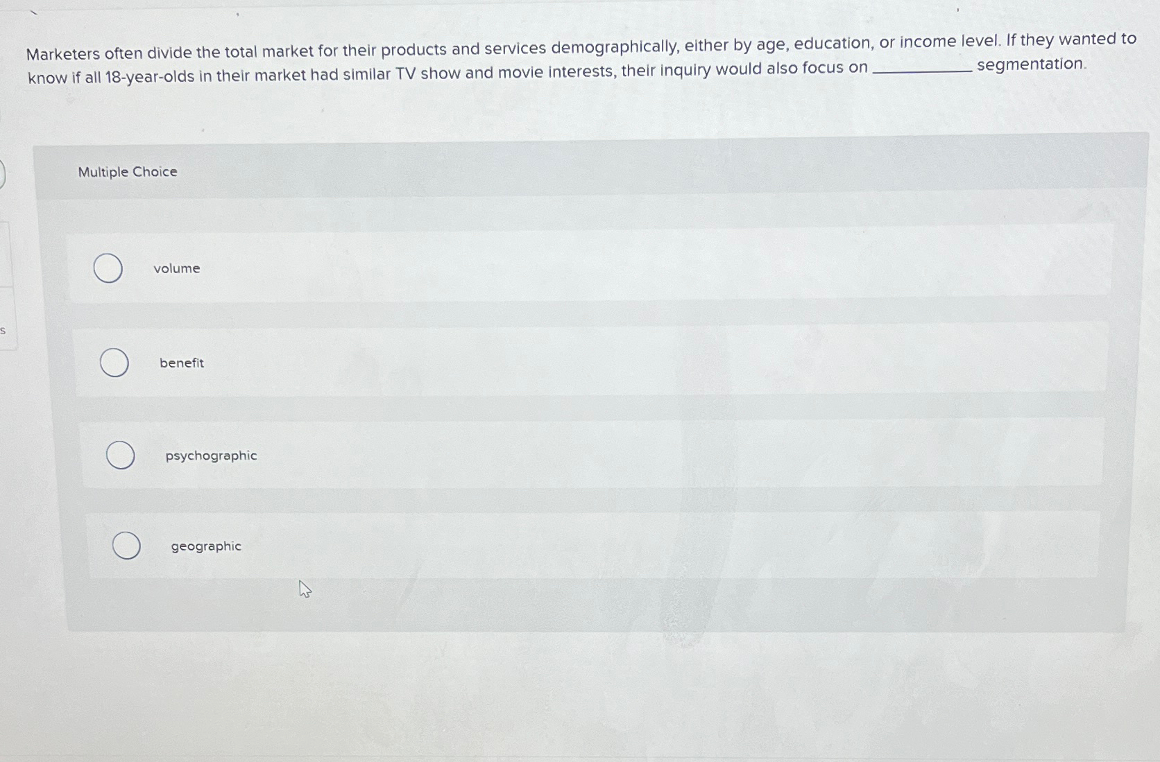 Solved Marketers often divide the total market for their | Chegg.com