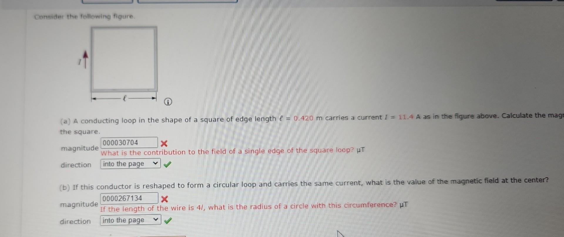 Solved Consider the following figure. (a) A conducting loop | Chegg.com