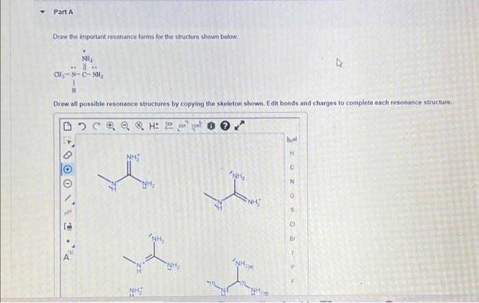 Solved Draw the important resonance forms for the structure | Chegg.com