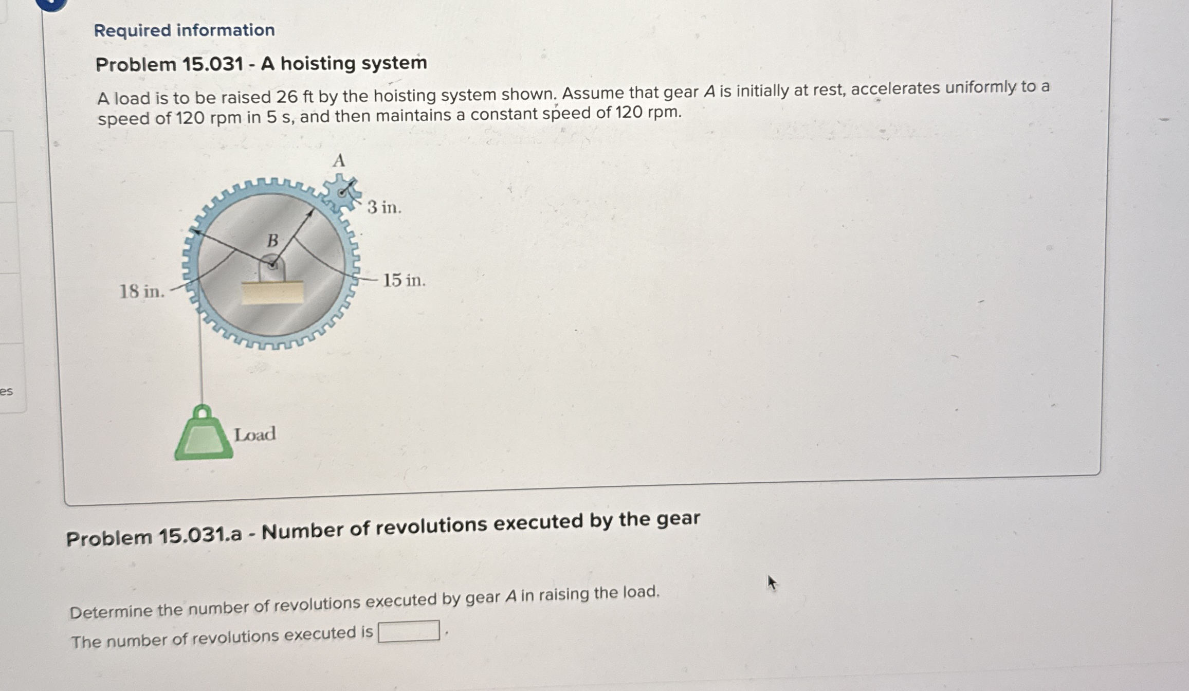 Solved by an EXPERT Required informationProblem 15.031 - ﻿A hoisting | Chegg.com