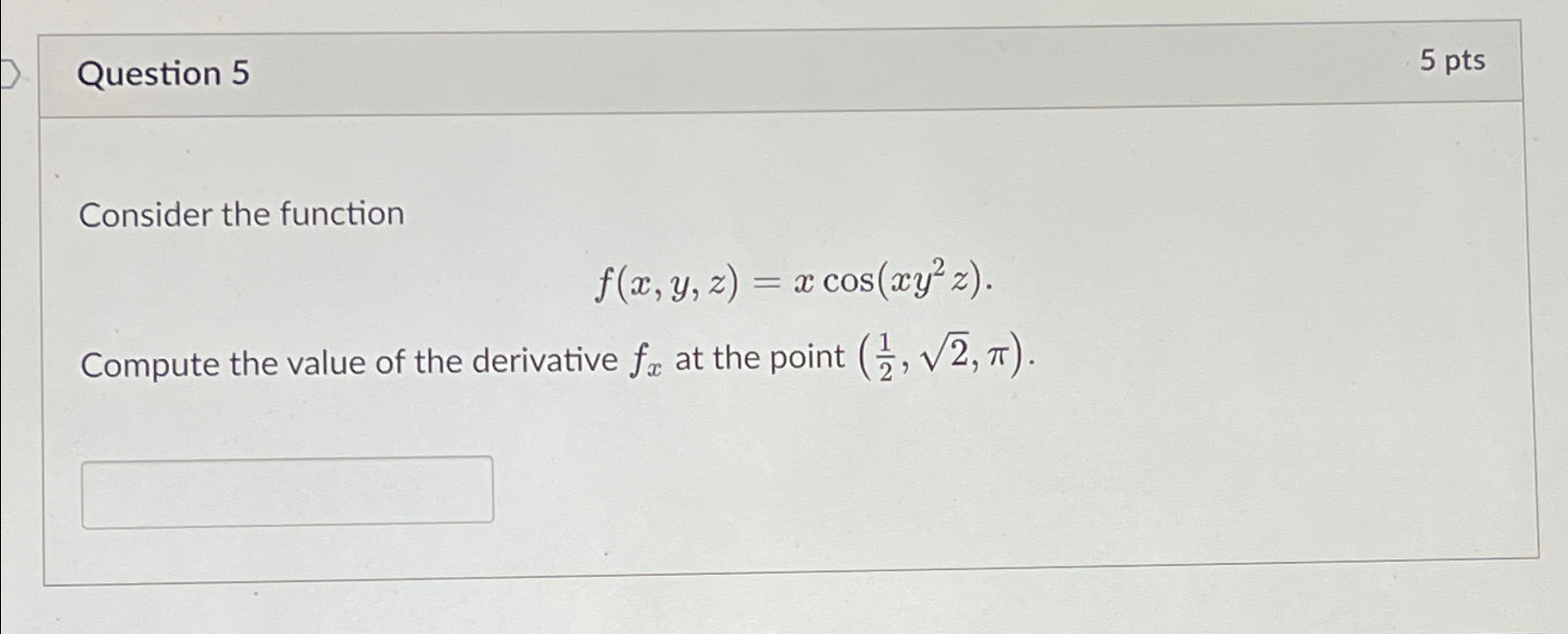 Solved Question 55 ﻿ptsConsider the | Chegg.com