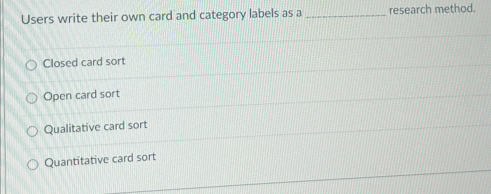Solved Users write their own card and category labels as a | Chegg.com