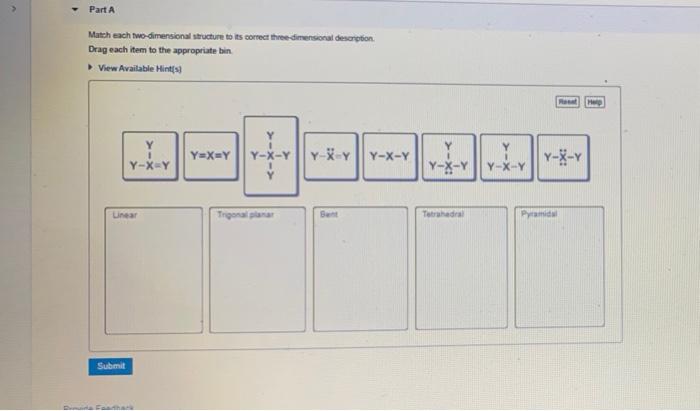Solved Part A Match each two-dimensional structure to its | Chegg.com Solved Part A Match each two-dimensional structure to its | Chegg.com