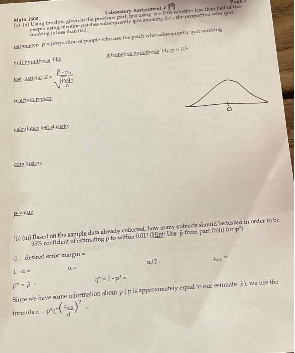 Solved Math 1600 Small Sample Tests About a Population Mean | Chegg.com