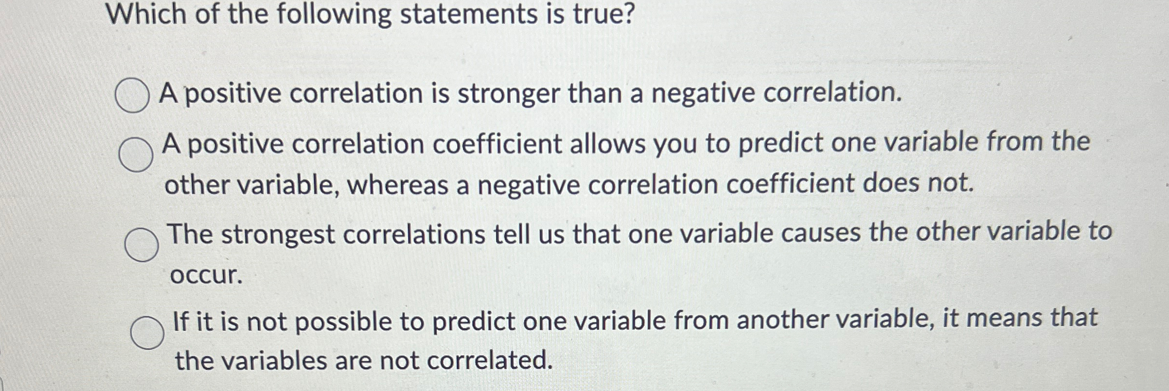 Solved Which of the following statements is true?A positive | Chegg.com