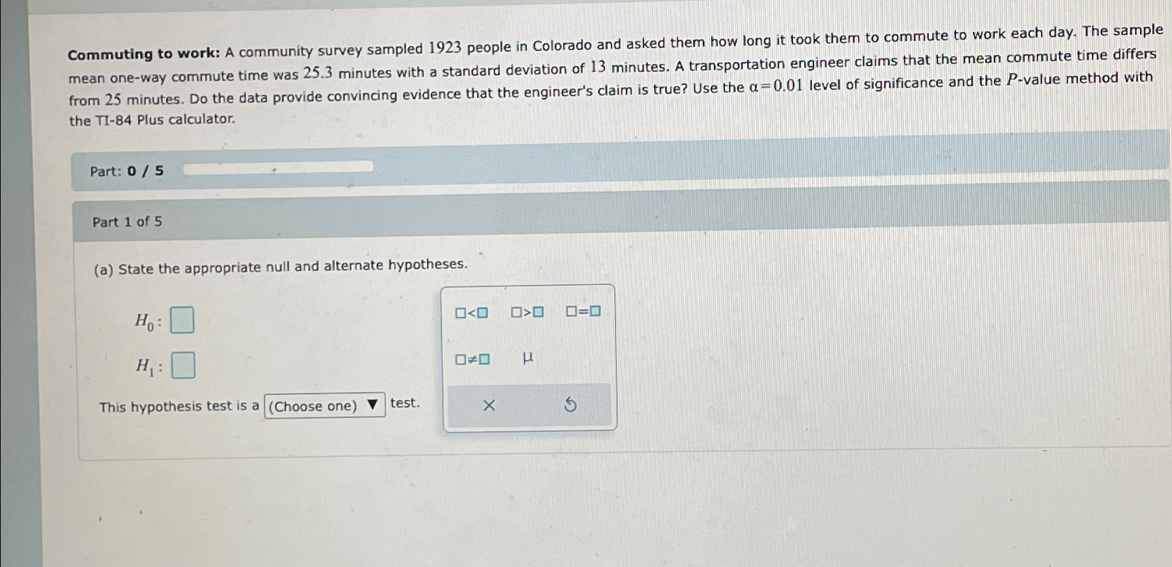 Solved Commuting to work: A community survey sampled 1923 | Chegg.com