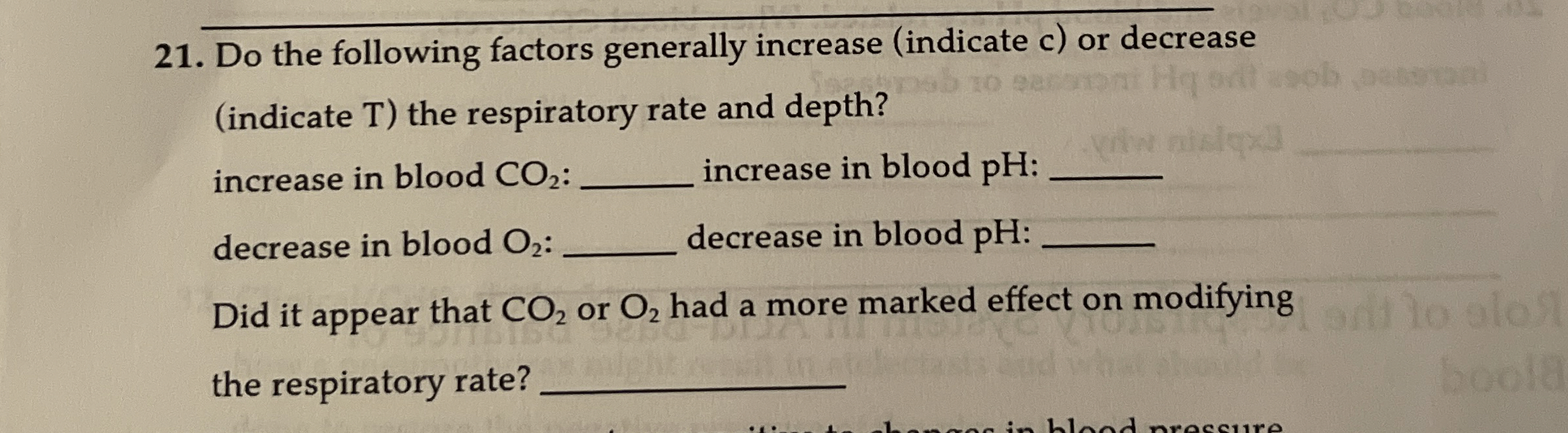 Solved Do the following factors generally increase (indicate | Chegg.com