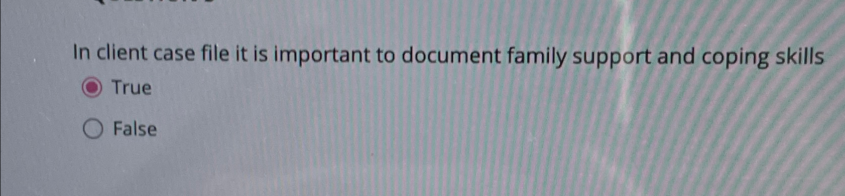 Solved In client case file it is important to document | Chegg.com