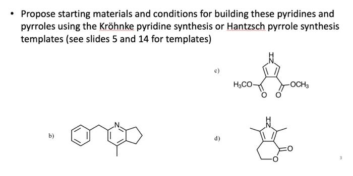 - Propose starting materials and conditions for | Chegg.com