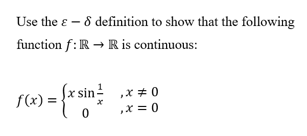 Solved Use the ε-δ ﻿definition to show that the | Chegg.com