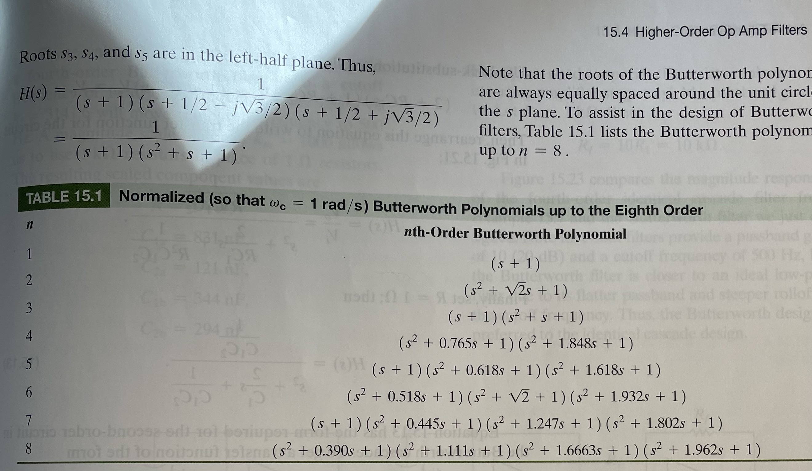The Table 15.1 ﻿contains a list of normalized | Chegg.com