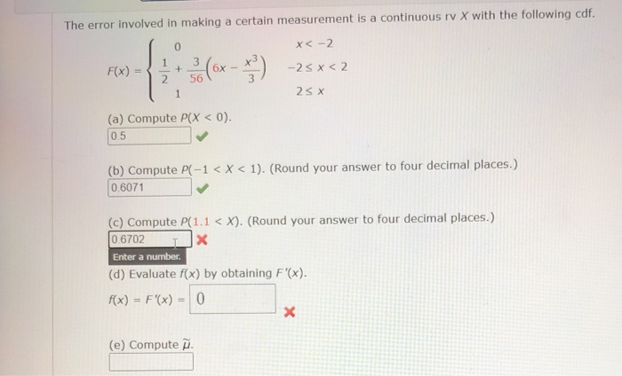 Solved The error involved in making a certain measurement is | Chegg.com