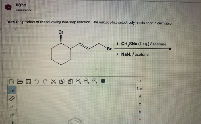 Solved DQ7.4a Homework Draw the product in the following Sw2 | Chegg.com