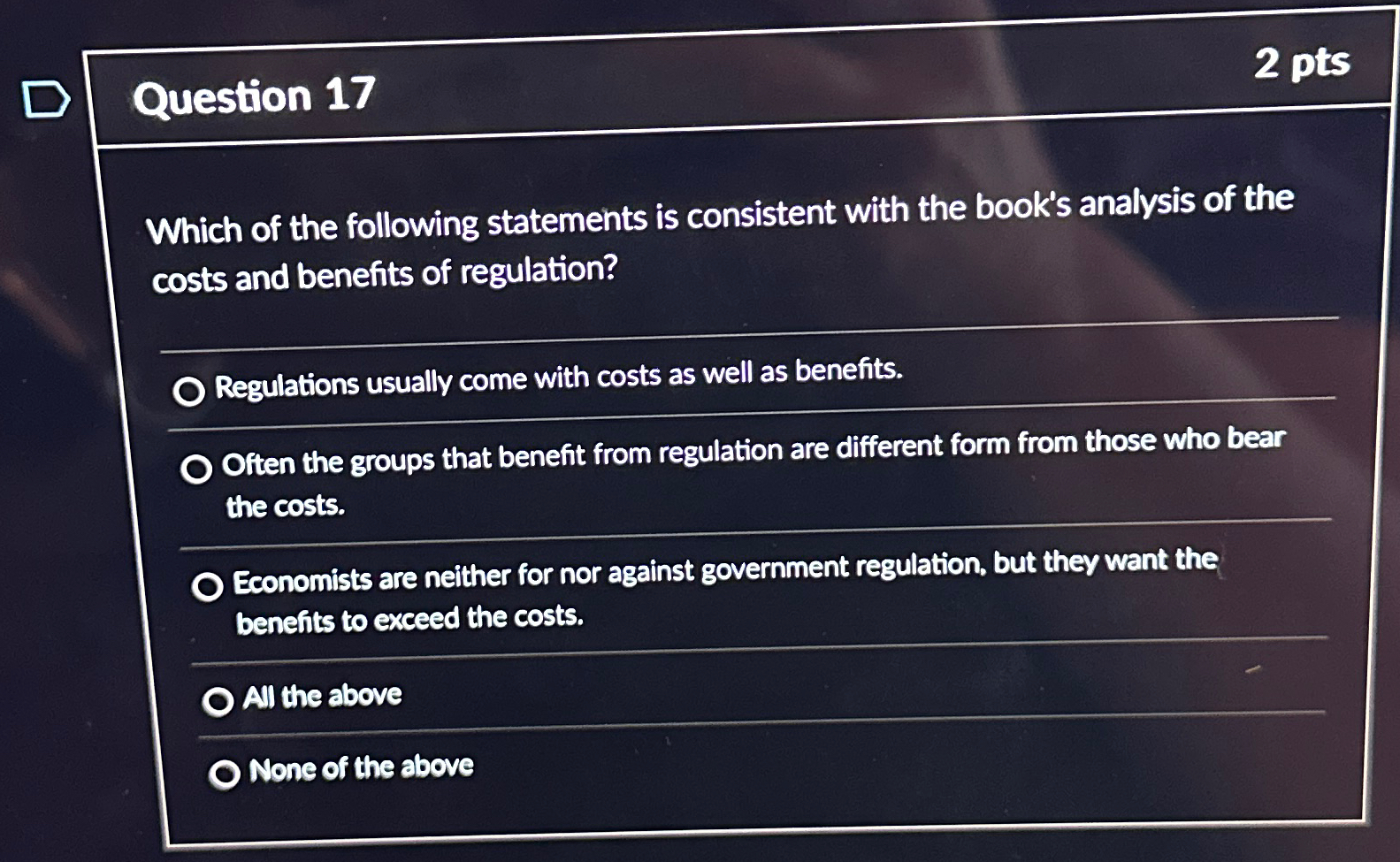 Solved Question 172 ﻿ptsWhich of the following statements is | Chegg.com