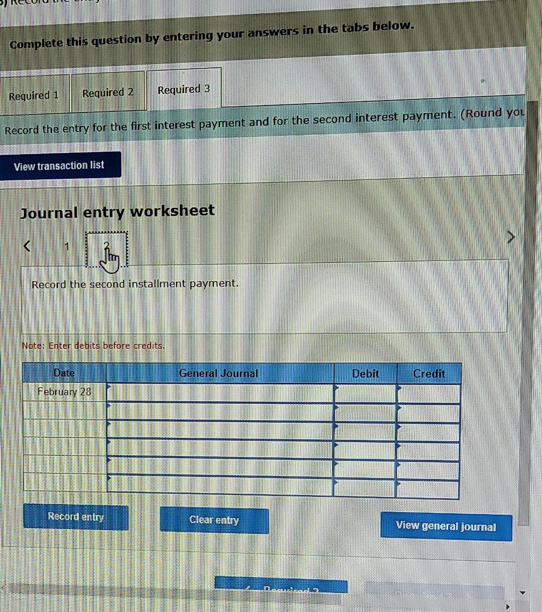 Solved Exercise 10-14 (Static) Monthly installment note | Chegg.com
