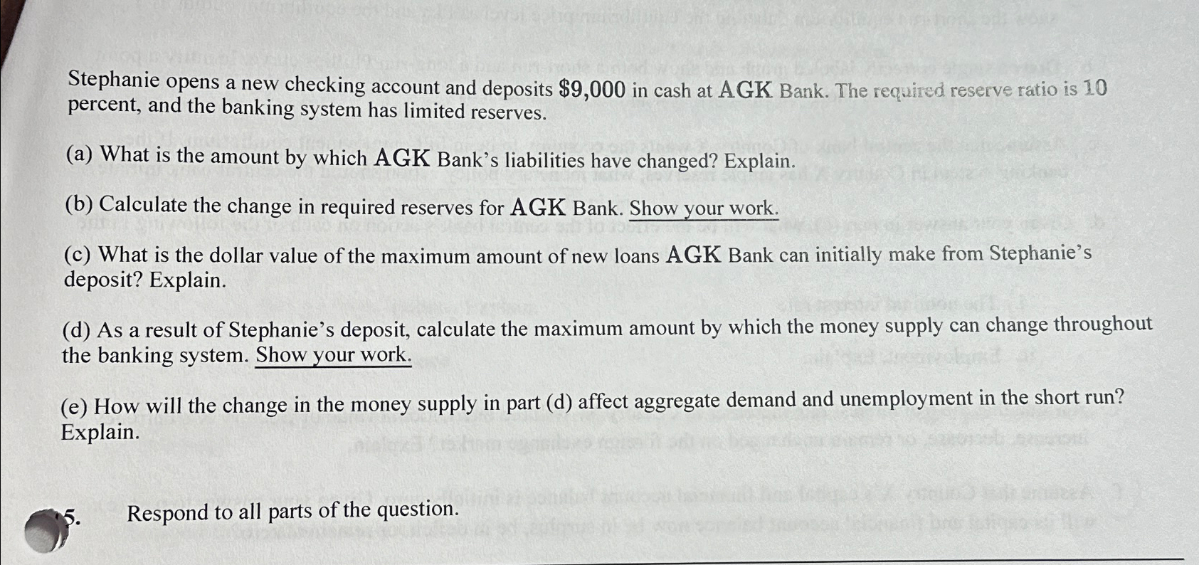Solved Stephanie opens a new checking account and deposits | Chegg.com