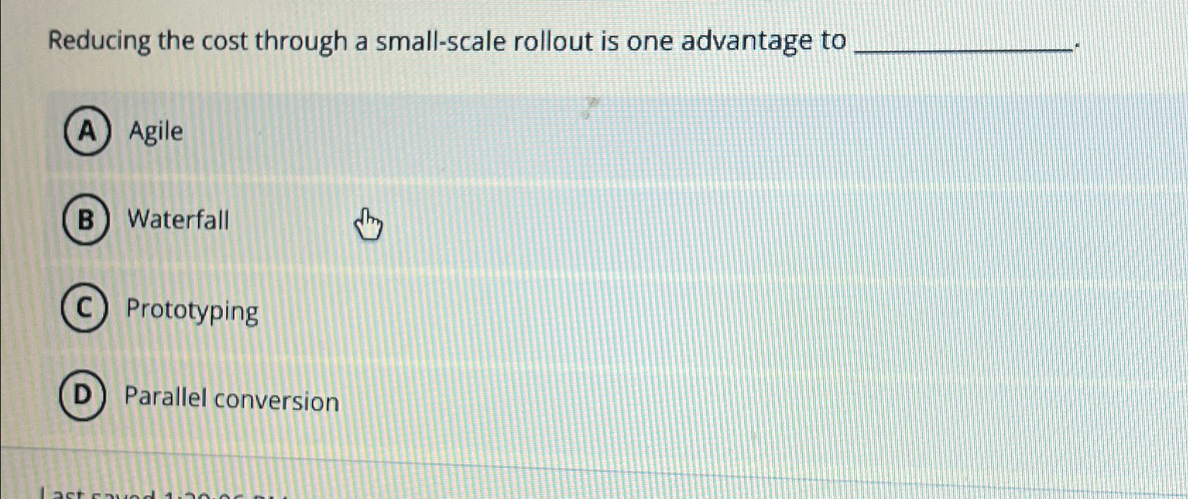 Solved Reducing the cost through a small-scale rollout is | Chegg.com