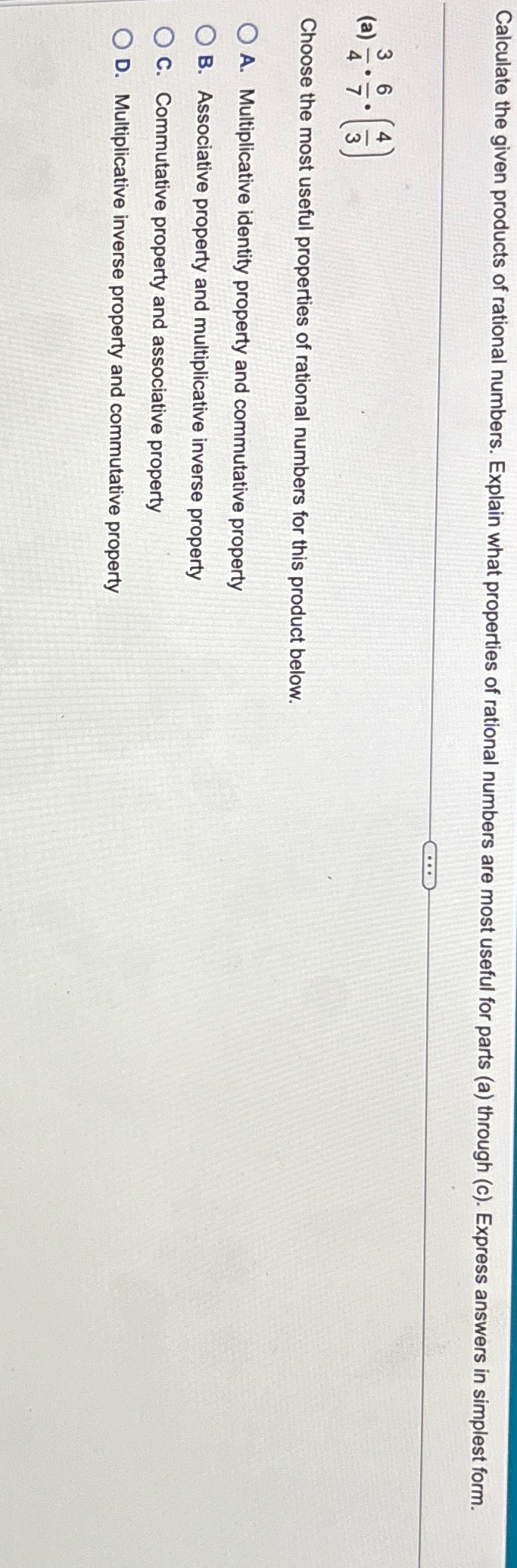 Solved Calculate the given products of rational numbers. | Chegg.com