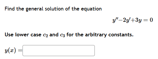 Solved Find the general solution of ﻿the | Chegg.com