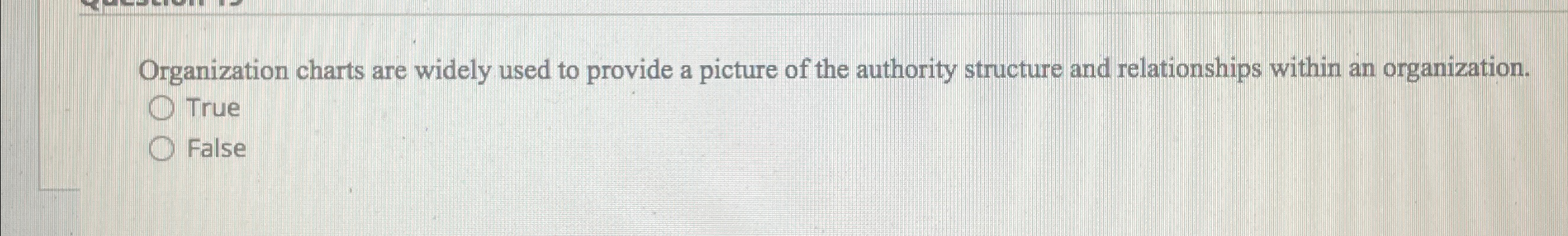 Solved Organization charts are widely used to provide a | Chegg.com