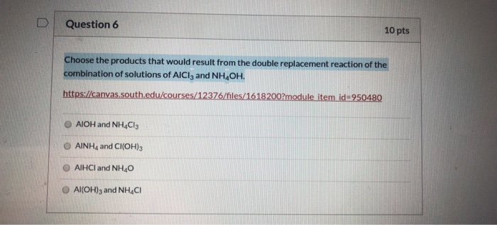 Solved D Question 6 10 pts Choose the products that would | Chegg.com