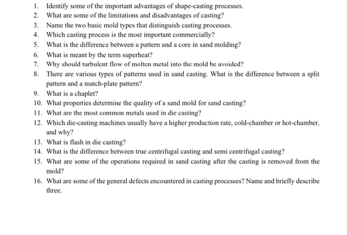 Solved 1. Identify some of the important advantages of | Chegg.com