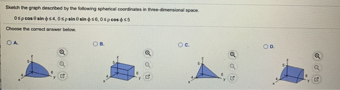 Solved Sketch the graph described by the following spherical | Chegg.com