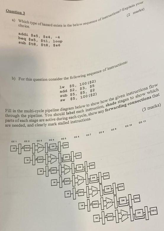 b) For this question consider the following sequence | Chegg.com