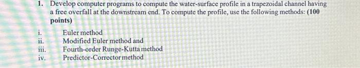 Solved 1. Develop computer programs to compute the | Chegg.com