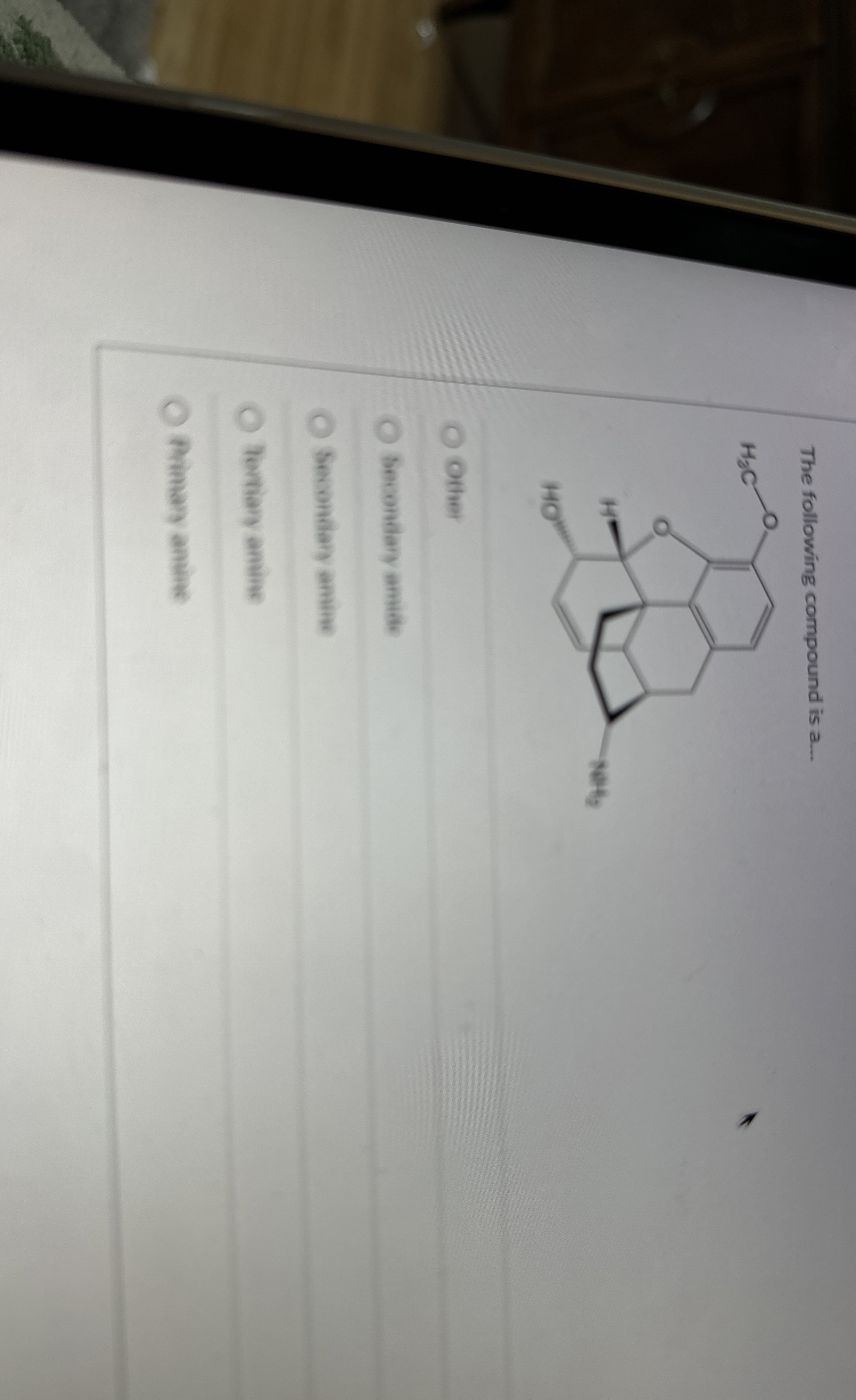 Solved the following compound is a Other Secondary amide | Chegg.com