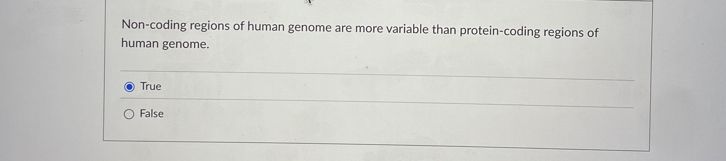 Solved Non-coding regions of human genome are more variable | Chegg.com