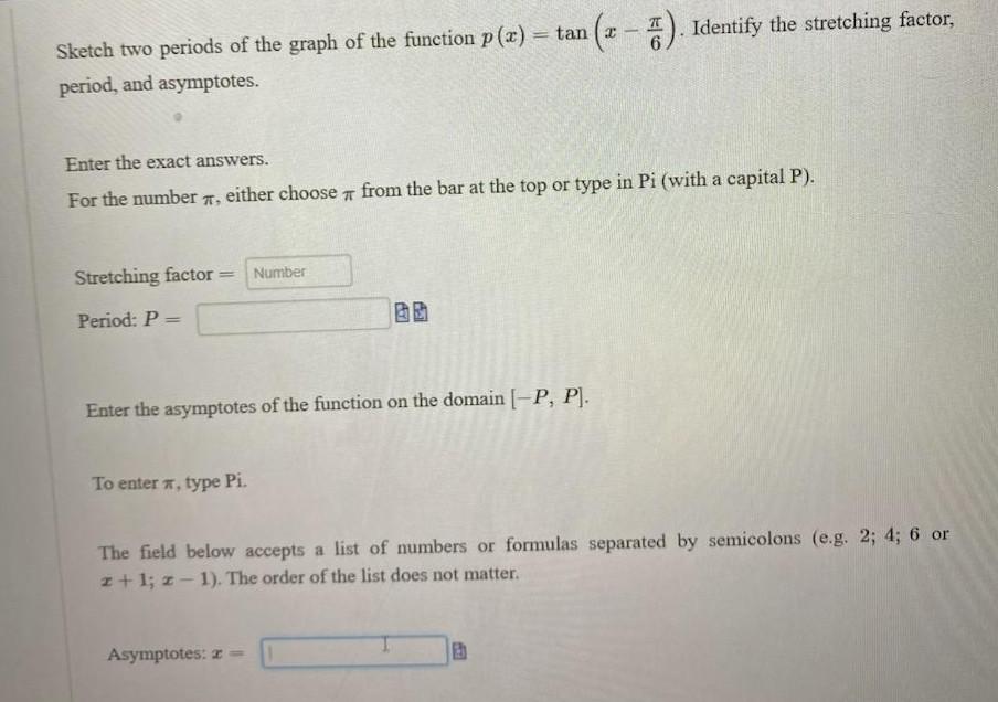 Sketch two periods of the graph of the function p(x) | Chegg.com
