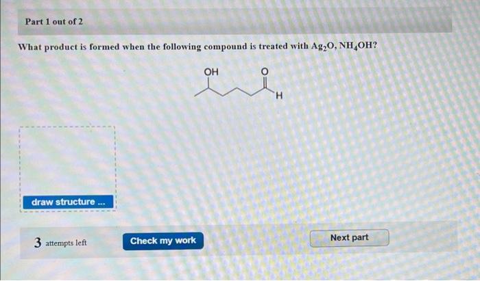 Solved What product is formed when the following compound is | Chegg.com