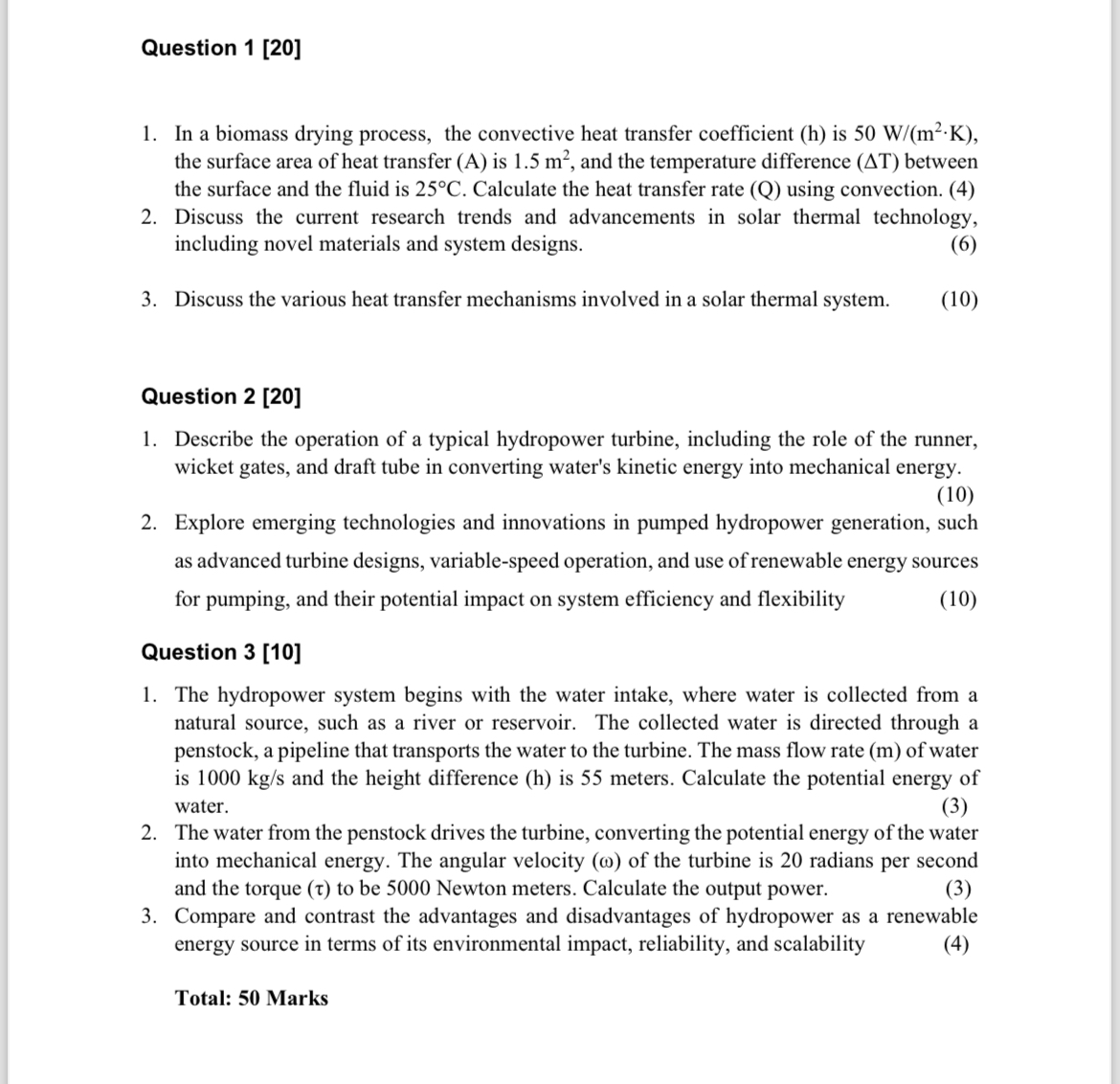 Solved Question 1[20]In a biomass drying process, the | Chegg.com