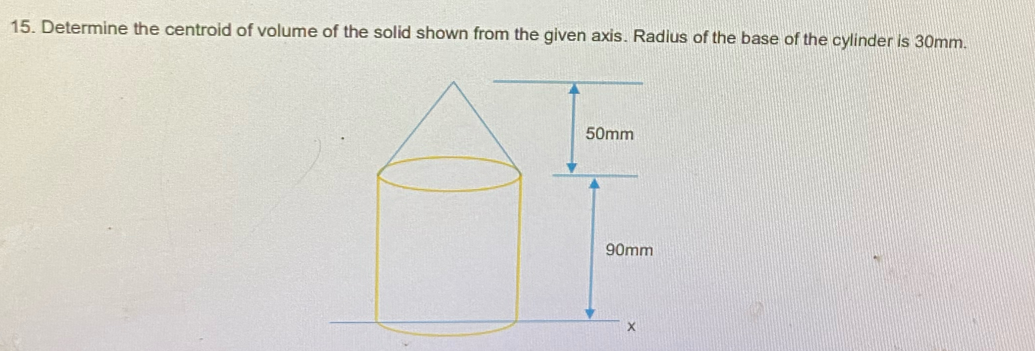 Solved Determine the centroid of volume of the solid shown | Chegg.com