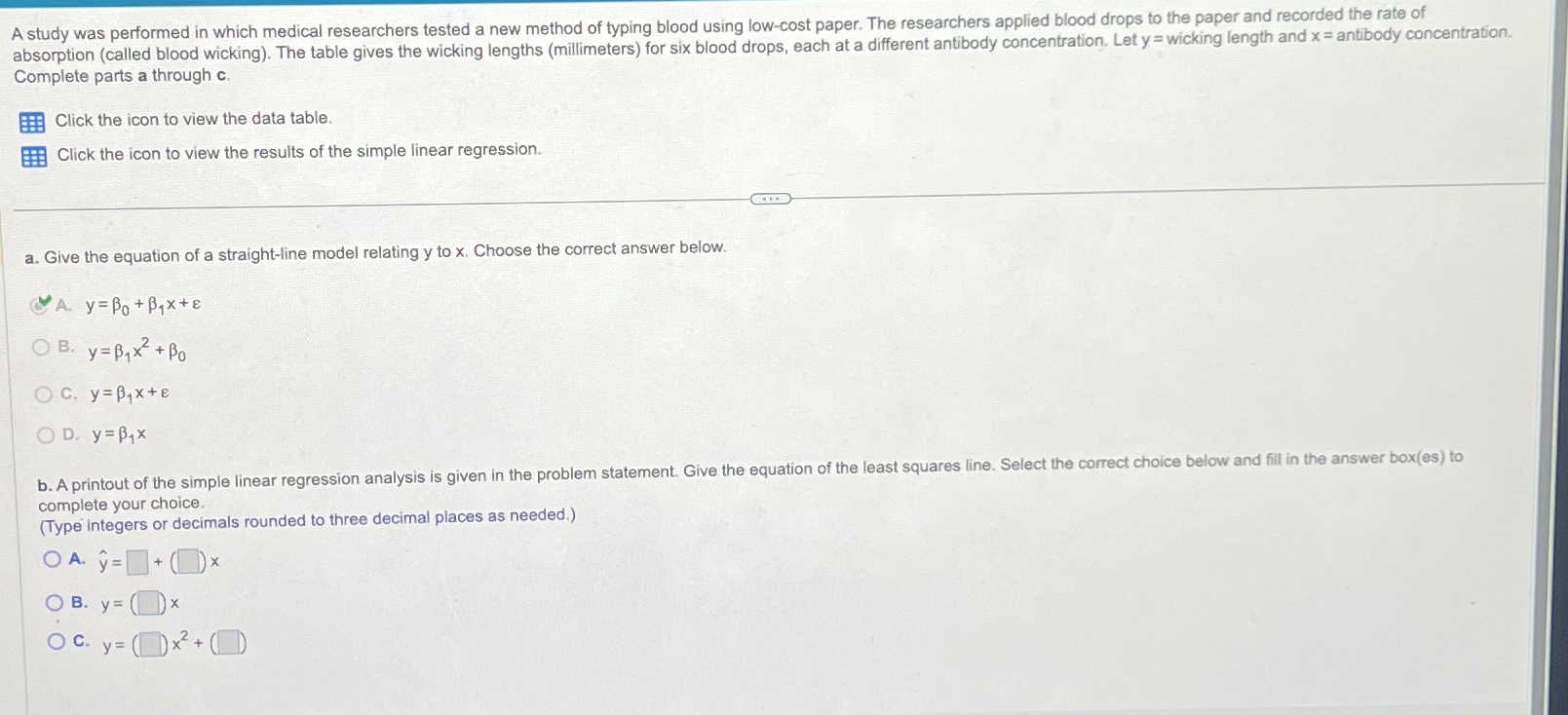 Complete parts a through c.Click the icon to view the | Chegg.com