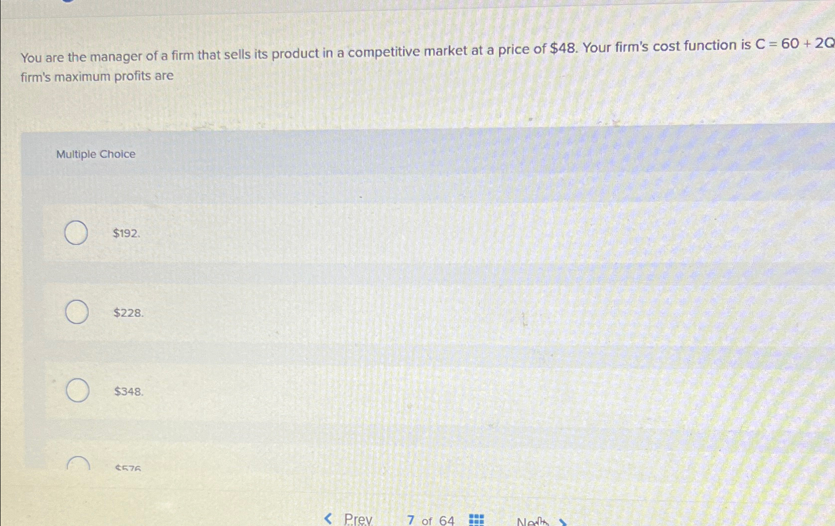 Solved You are the manager of a firm that sells its product | Chegg.com