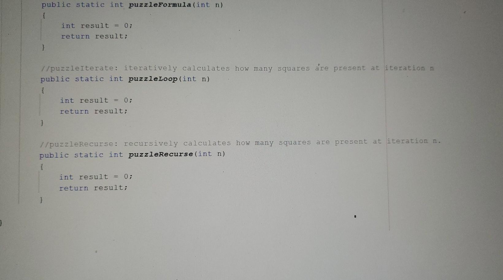 CSC110AB MinilabRecursion You are to write a class | Chegg.com
