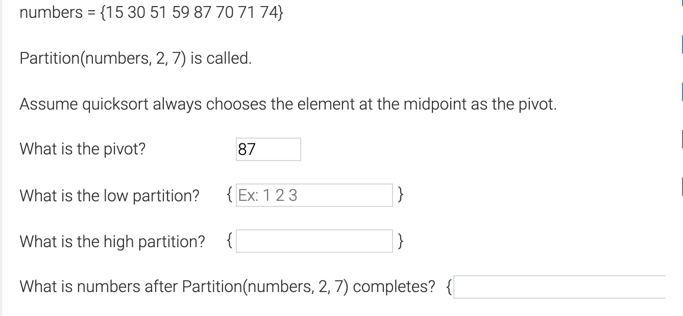 Solved numbers ={1530515987707174}Partition(numbers, 2, 7) | Chegg.com