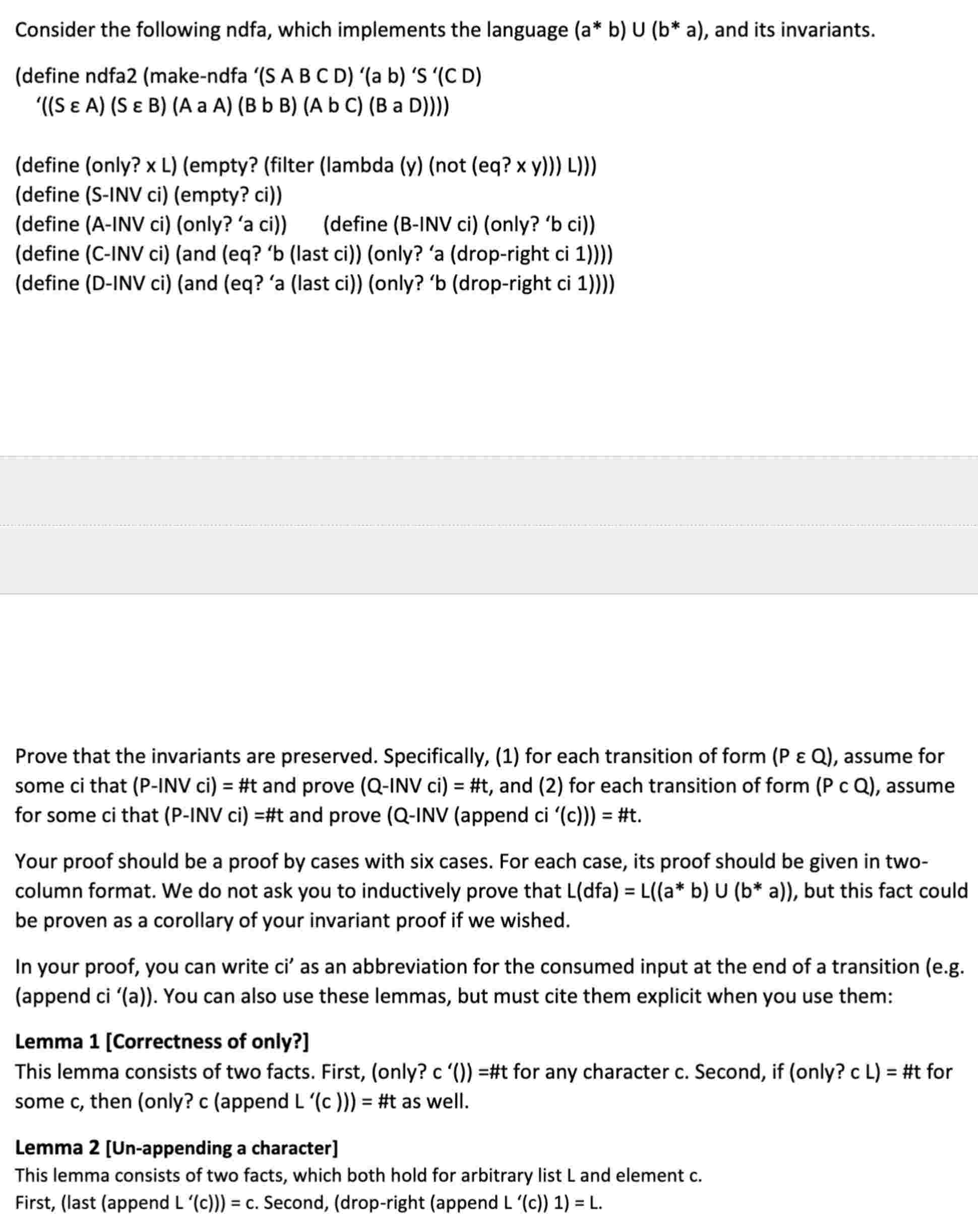 Solved Consider the following ndfa, which implements the | Chegg.com