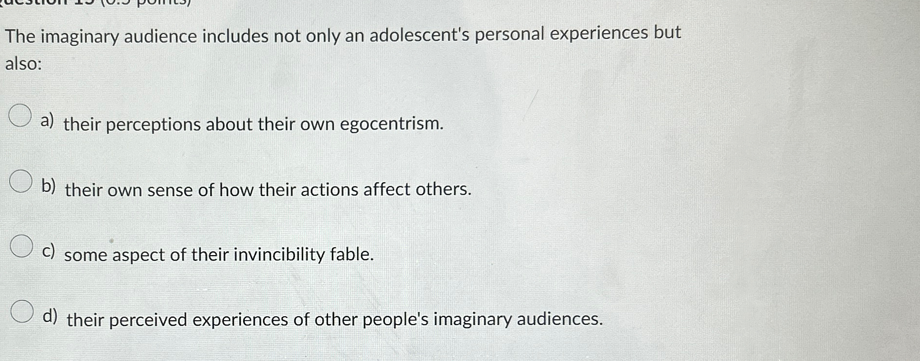 Solved The imaginary audience includes not only an | Chegg.com