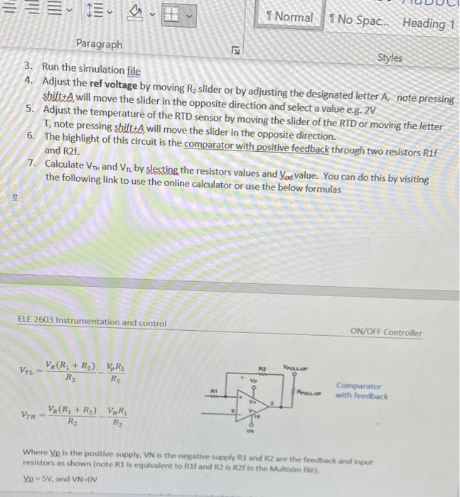 Solved Part B: With Hysteresis 1. Open the Multisim file | Chegg.com