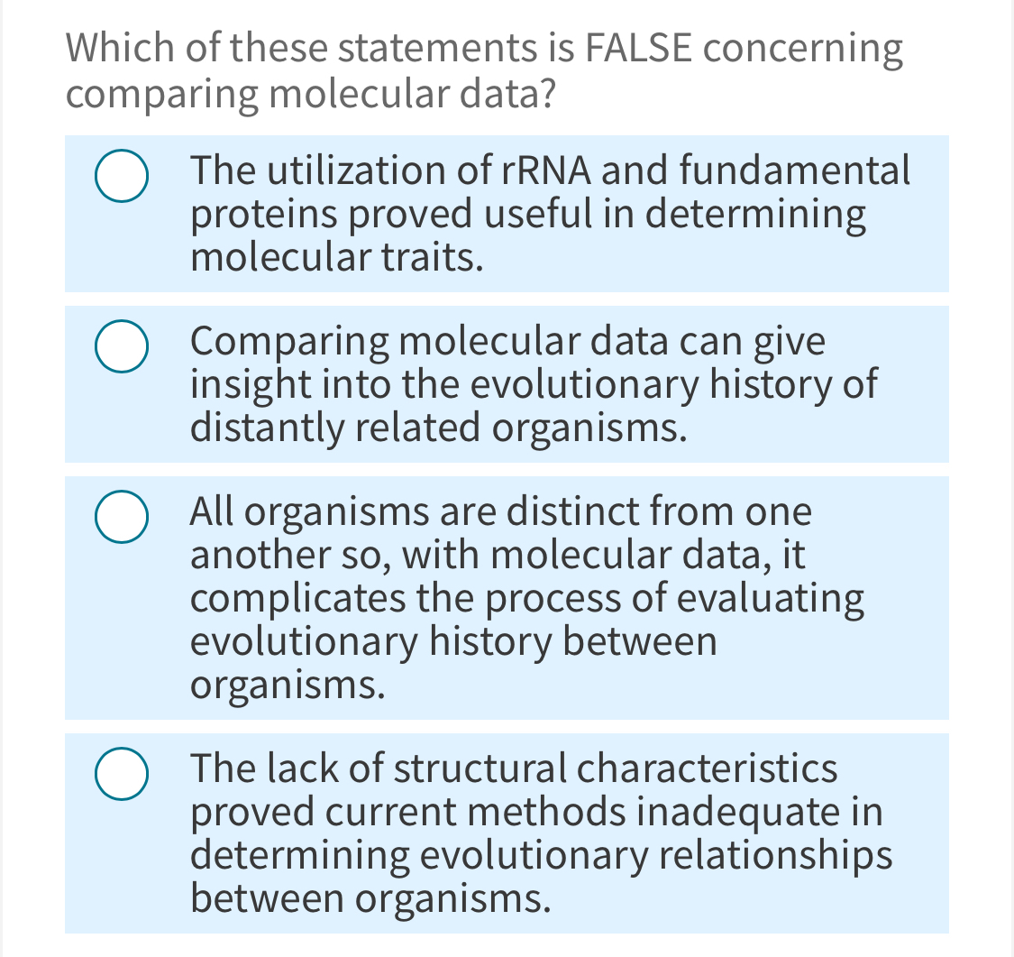 Solved Which of these statements is FALSE concerning | Chegg.com