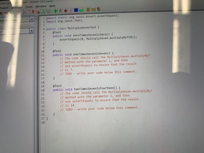 1 Eimport Static Org Junit Assert Assertequals 2