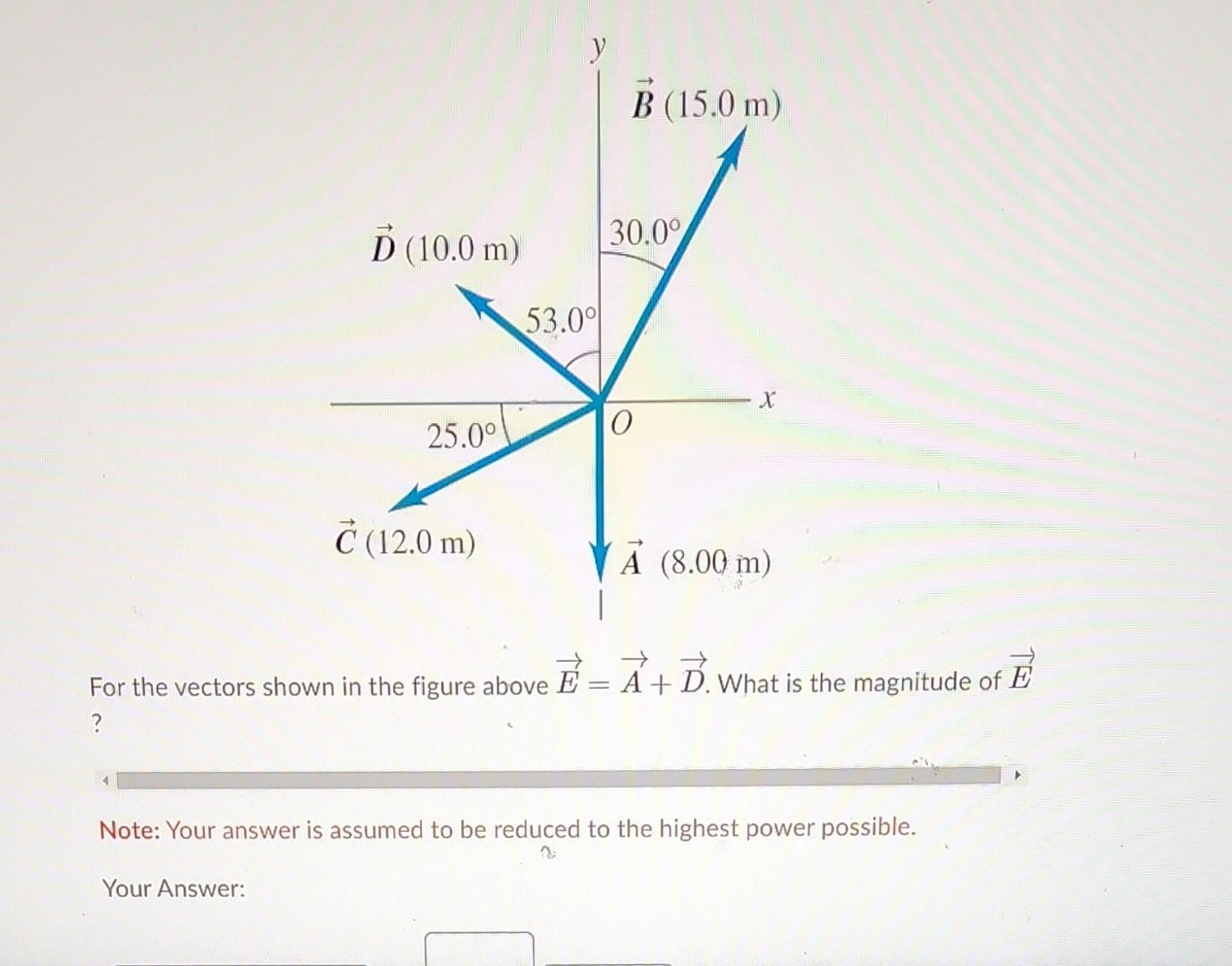 Solved Given the vectors A=[(4.50m)i^−(6.25m)j^] and | Chegg.com